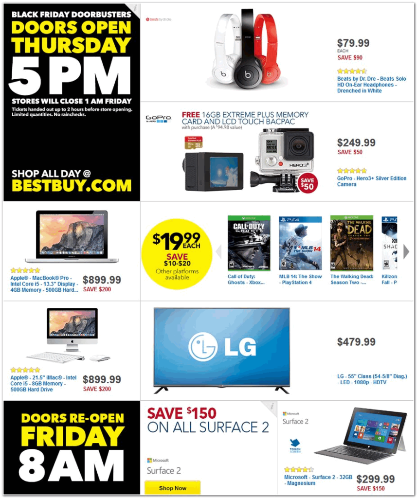 Video game catalog, circular, and newspaper ads from 2014