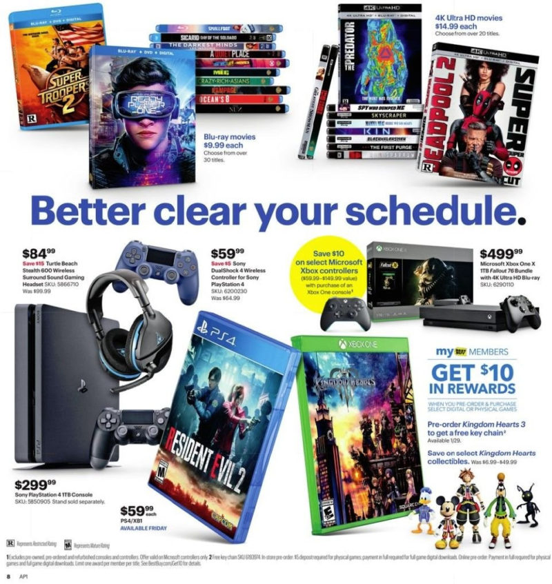 Video game catalog, circular, and newspaper ads from 2019
