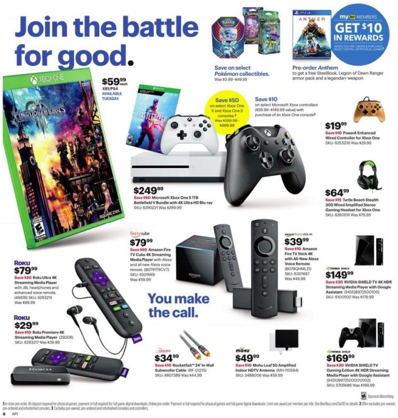 Video game catalog, circular, and newspaper ads from 2019