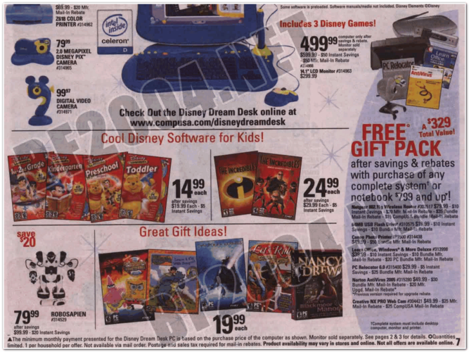 Video game catalog, circular, and newspaper ads from 2004