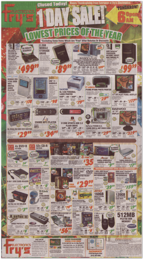 2004: The Video Game Catalog and Circular Ad Archive | SpriteCell