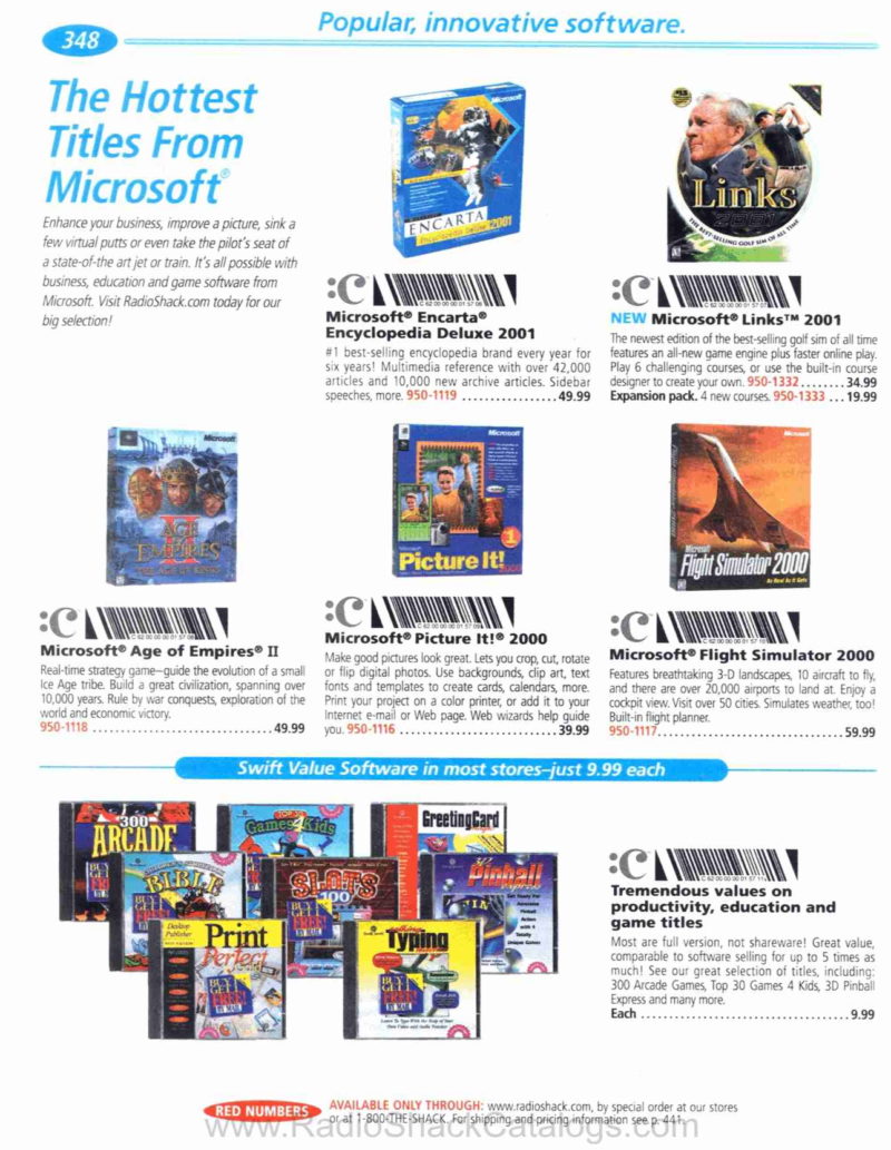 Video game catalog, circular, and newspaper ads from 2002