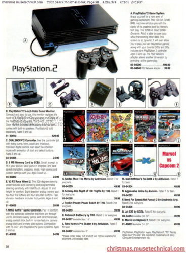 Video game catalog, circular, and newspaper ads from 2002