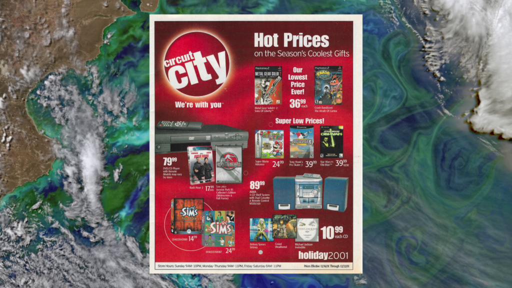 Video game catalog, circular, and newspaper ads from 2001