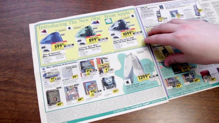 Video game catalog, circular, and newspaper ads from 2000