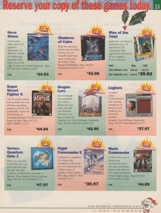 1994: The Video Game Catalog and Circular Ad Archive | SpriteCell